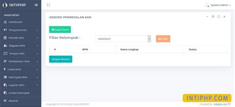 E Kkn Aplikasi Premium Berbasis Web Dengan Laravel INTI PHP