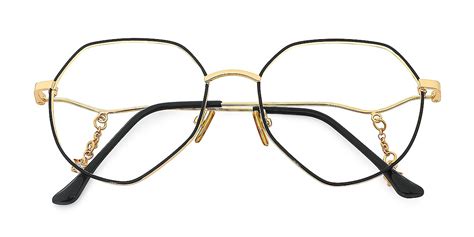Epilogue Pink Golden Geometric Exquisite Metal Eyeglasses