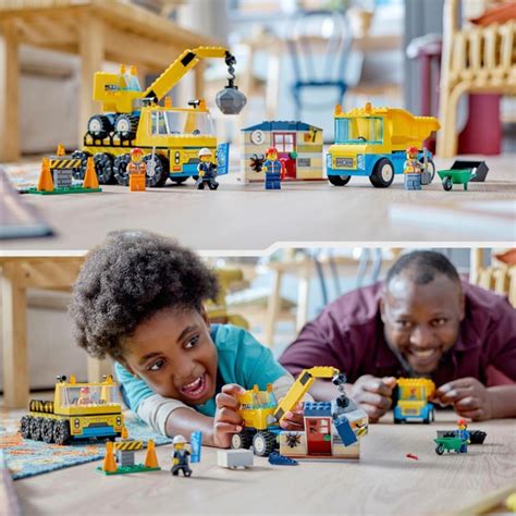 Lego City 60391 Construction Trucks And Wrecking Ball Crane Toys Smyths