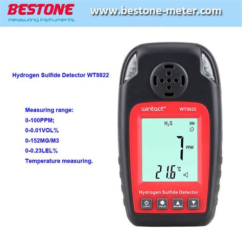 Hydrogen Sulfide Detector Independent H2s Gas Sensor Warning Up High Sensitive Poisoning Alarm