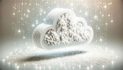 premium ai image cloud computing technology concept with binary code