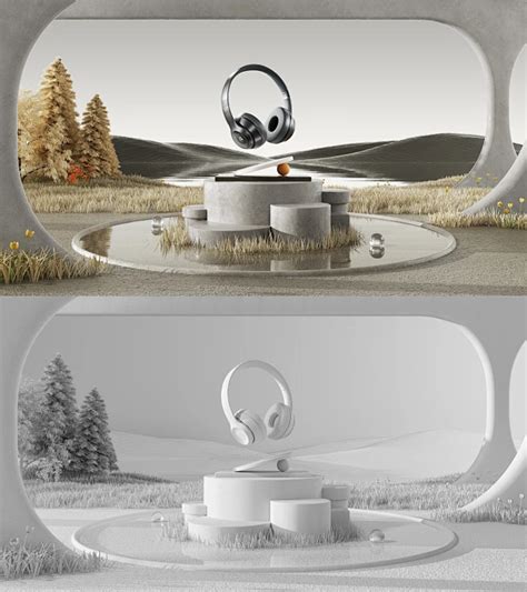 C4d超现实场景渲染 花瓣网