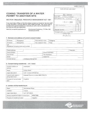 Fillable Online Api Ecan Govt Et AXCRC Environment Canterbury Fax