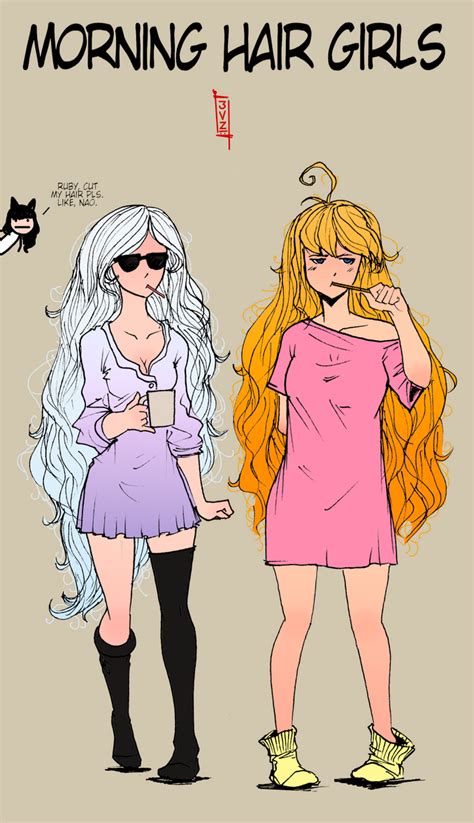 Rwby Mornng Hair Girls By Dane Of Celestia On Deviantart