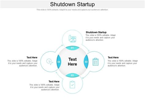 shutdown startup ppt powerpoint presentation infographics professional