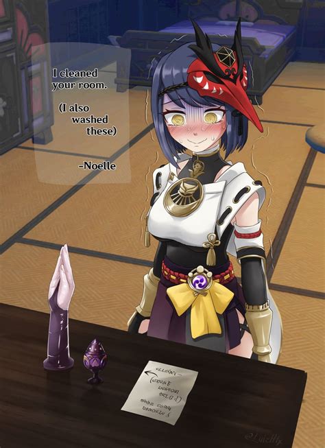 Kujou Sara Genshin Impact Drawn By Luizhtx Danbooru