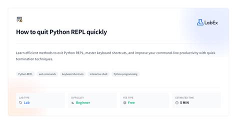 How To Quit Python Repl Quickly Labex