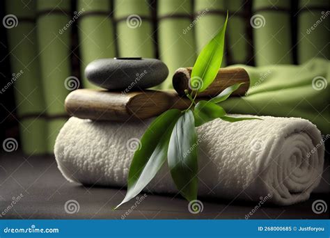 Wellness Spa Generate Ai Art Stock Illustration Illustration Of