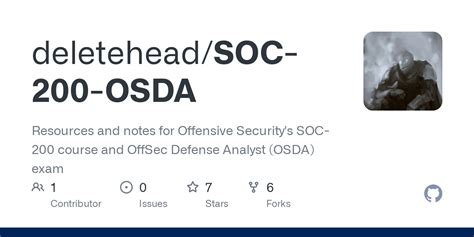 Github Deletehead Soc Osda Resources And Notes For Offensive