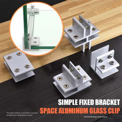 Space Aluminum Glass Clip Laminated Glass Home Decor Styles Aluminum