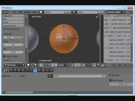 Blender Game Engine Level Of Detail Programming Tutorial YouTube