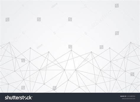 Big Data Molecular Futuristic Network Connection Abstract Grey Polygonal Space Background With