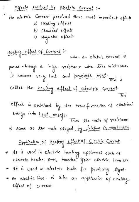 Class 10 Science Notes Electricity Artofit