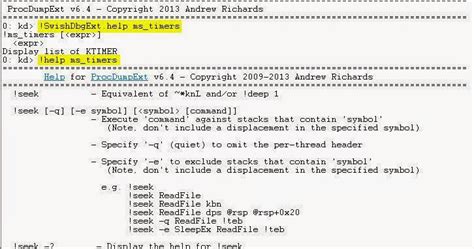 windbg commands and extensions swishdbgext library ~ stella001