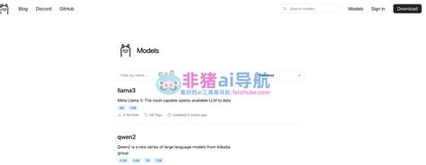 Ollama官网本地环境中运行和定制大型而设计的工具支持多种操作系统 别摸鱼导航