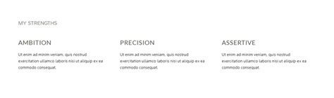 texts in grid repeater website template by nicepage