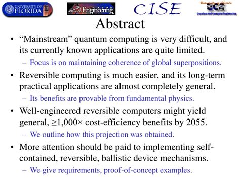Ppt Reversible Computing Powerpoint Presentation Free Download Id