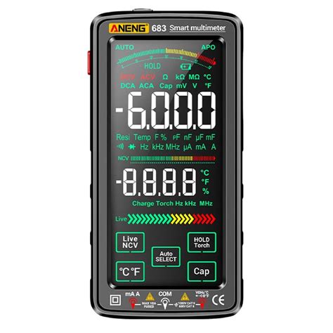 683 Fullscreen Digital Multimeter Touchscreen Multimeter Usb Li Battery