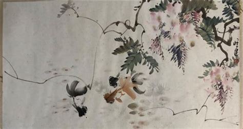 Tan Seng Yong Tan Seng Yong Chinese Ink And Color Painting Gold Fish