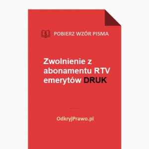 Abonament RTV odwołanie umorzenie rozłożenie na raty przedawnienie