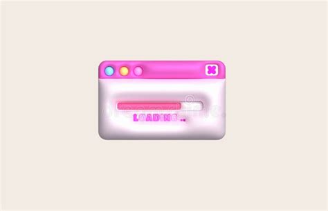 Loading Bar And Pop Up Progress Visualization Loading Status Collection Web Design Elements 3d