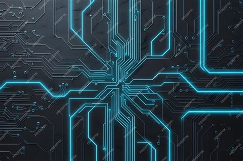 Abstract Technology Chip Processor Background Circuit Board And Html Code3d Illustration