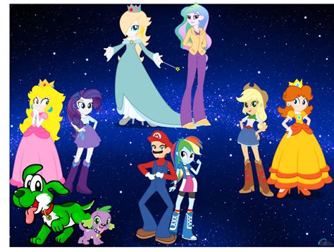 Mlp Equestria Girls And Super Mario Characters In By DANIOTHEMAN On DeviantArt