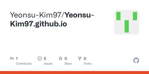 Github Yeonsu Kim Yeonsu Kim Github Io