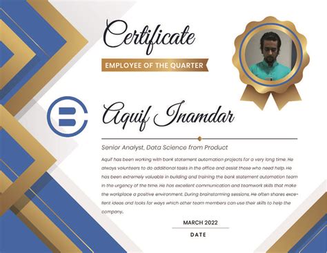 Aquif Inamdar On Linkedin Employeeappreciation Employeeofthequarter