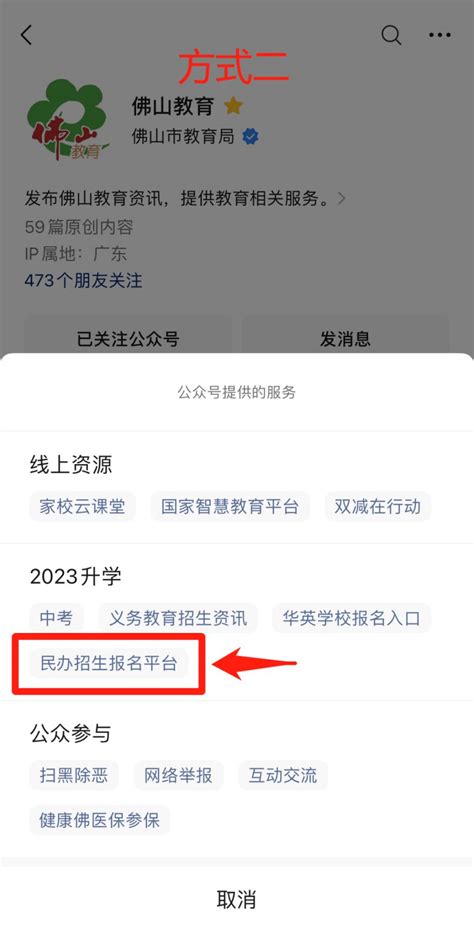 2023年佛山民办学校摇号录取结果查询指南 佛山本地宝