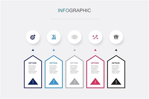 Zielsetzung Motivation Vision Strategie Erfolgssymbole Infografik