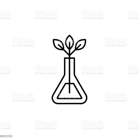 生物學植物圖示簡單的細線用於 Ui 和 Ux網站或移動應用程式的生物學圖示的輪廓向量向量圖形及更多圖示圖片 圖示 外型 安全 Istock