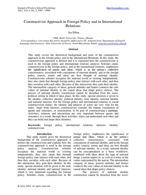 Constructivism In Ir Pdf Identity Social Science Constructivism Philosophy Of Education