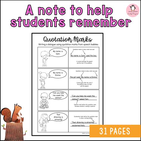 Quotation Marks Commas To Mark Dialogue Conversation Worksheets