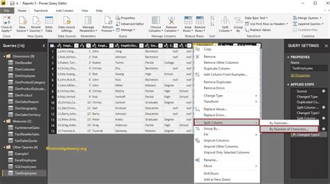 How To Split Columns In Power Bi