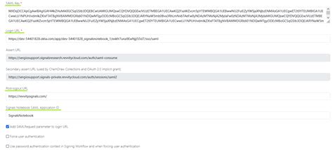 Signals Saml Configuration With Okta Revvity Signals