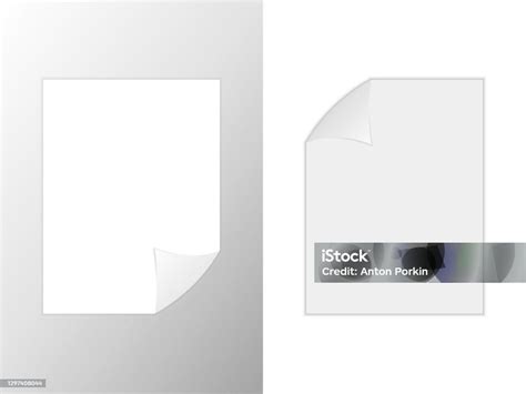빈 흰색 용지 세트 그림자가 있는 A4 형식 용지의 사실적인 템플릿입니다 벡터 0명에 대한 스톡 벡터 아트 및 기타 이미지 0명 3차원 형태 A4 용지 Istock