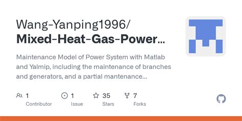 Mixed Heat Gas Power System Scheduling README Md At Master Wang