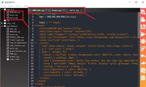 MicroPython BME280 Web Server ESP32 ESP8266 Weather Station