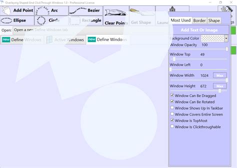 Overlaying Shaped And ClickThrough Windows Desktop Enhancements