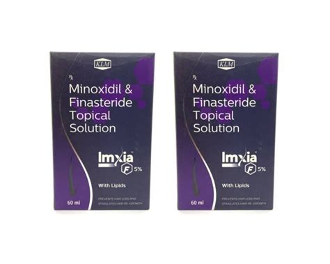 Imxia F 5 Pack Of 2 Topical Solution 60ml For Hair Loss And Hair Regrowth The Derma