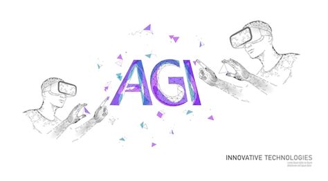 l intelligence artificielle générale filet web bas poly lettres