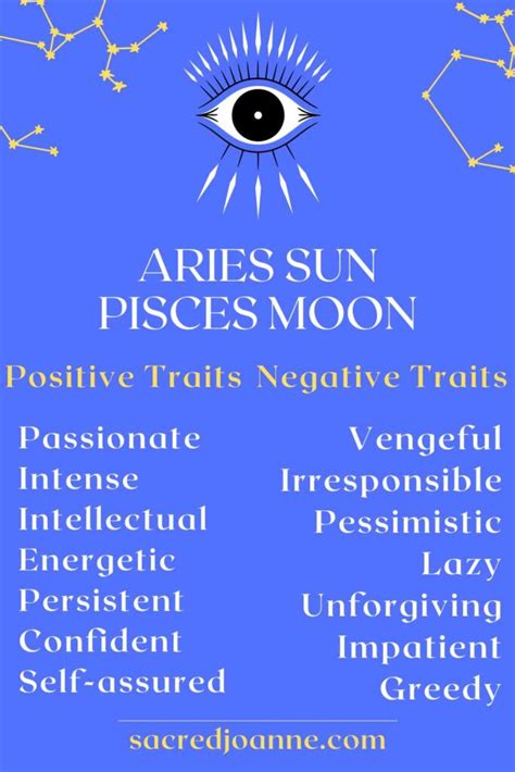 Aries Sun Pisces Moon Dynamic Feelers Sacred Joanne