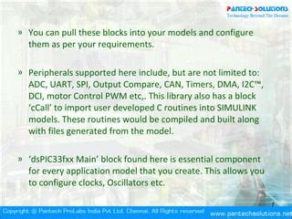 Introduction To Microchip SIMULINK Blocksets And MATLAB Plug In For
