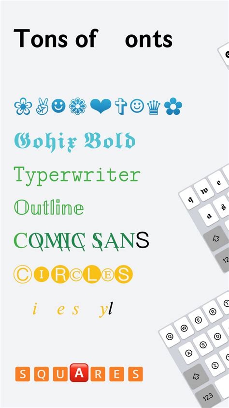 Fontsx Cool Symbols Keyboard Para Iphone Descargar
