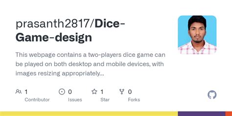 Github Prasanth2817dice Game Design This Webpage Contains A Two