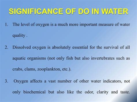 Dissolved Oxygen And Its Method Of Determination Ppt