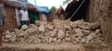 तेज बारिश के चलते गिरा गरीब का आशियाना करण वाणी