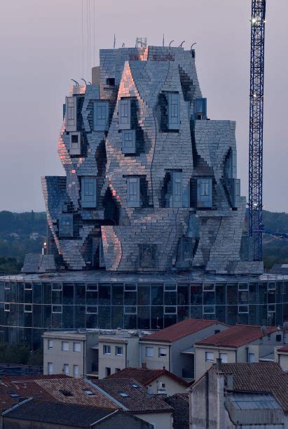 Frank Gehrys Staliness Steel Clad Luma Arles Tower Takes Shape In France