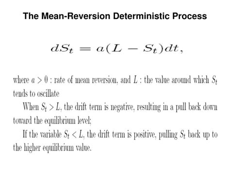 ppt mean reverting models in financial and energy markets powerpoint